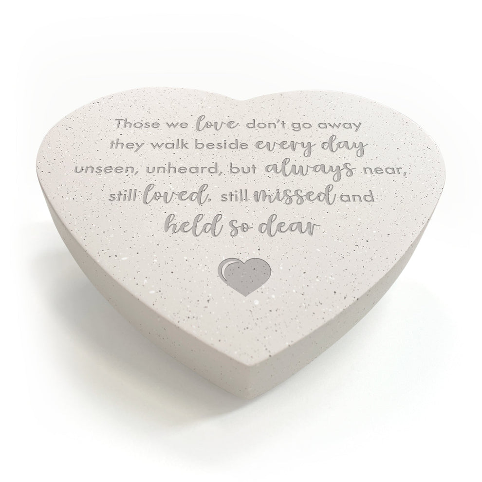 Heart Grave Marker Memorial Plaque – Weatherproof Resin – Lovely ...